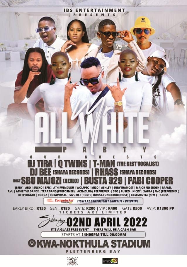 All White Party Event Plettenberg Bay Garden Route