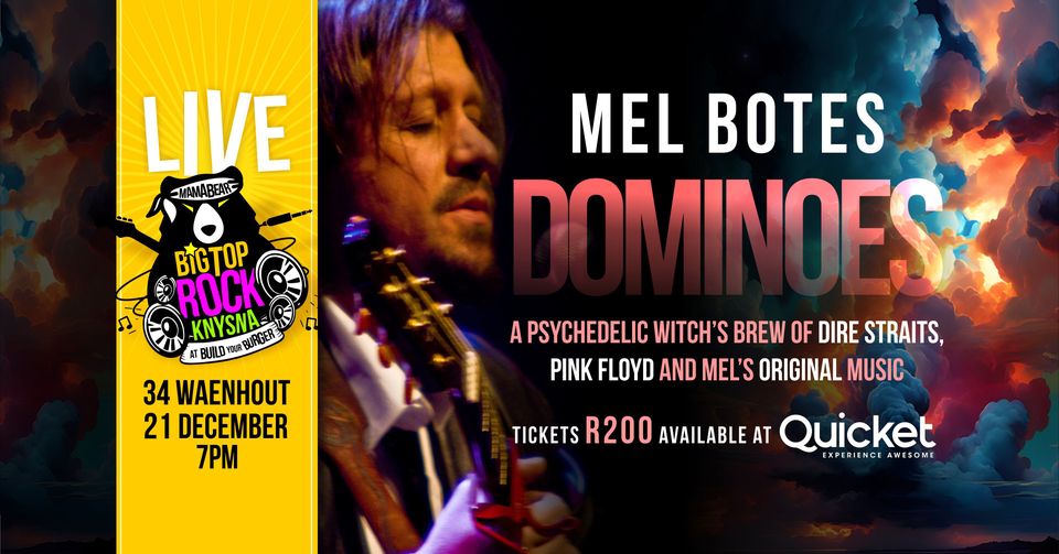 Mel Botes Dominoes Live in Knysna Event Knysna Garden Route