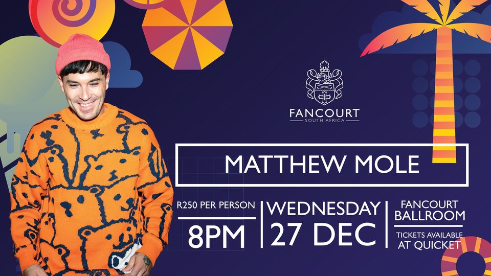 Fancourt Summer Music Line-up: Matthew Mole Event George Garden Route