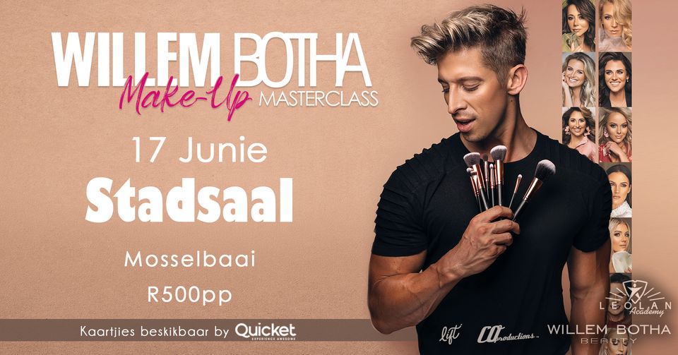 Willem Botha Make-Up Masterclass Event Mossel Bay Garden Route