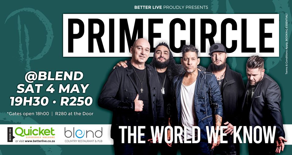 Prime Circle live in Knysna Event Knysna Garden Route