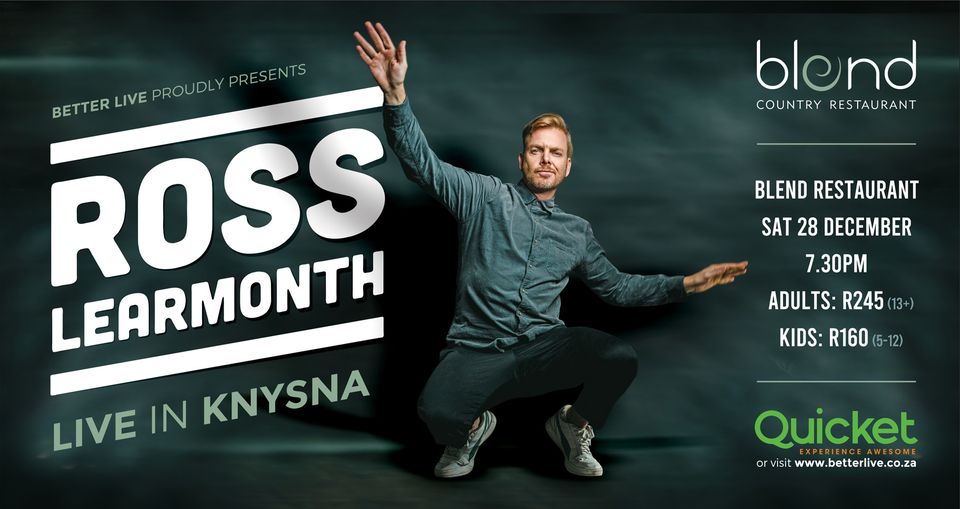 ROSS LEARMONTH live in Knysna Event Knysna Garden Route